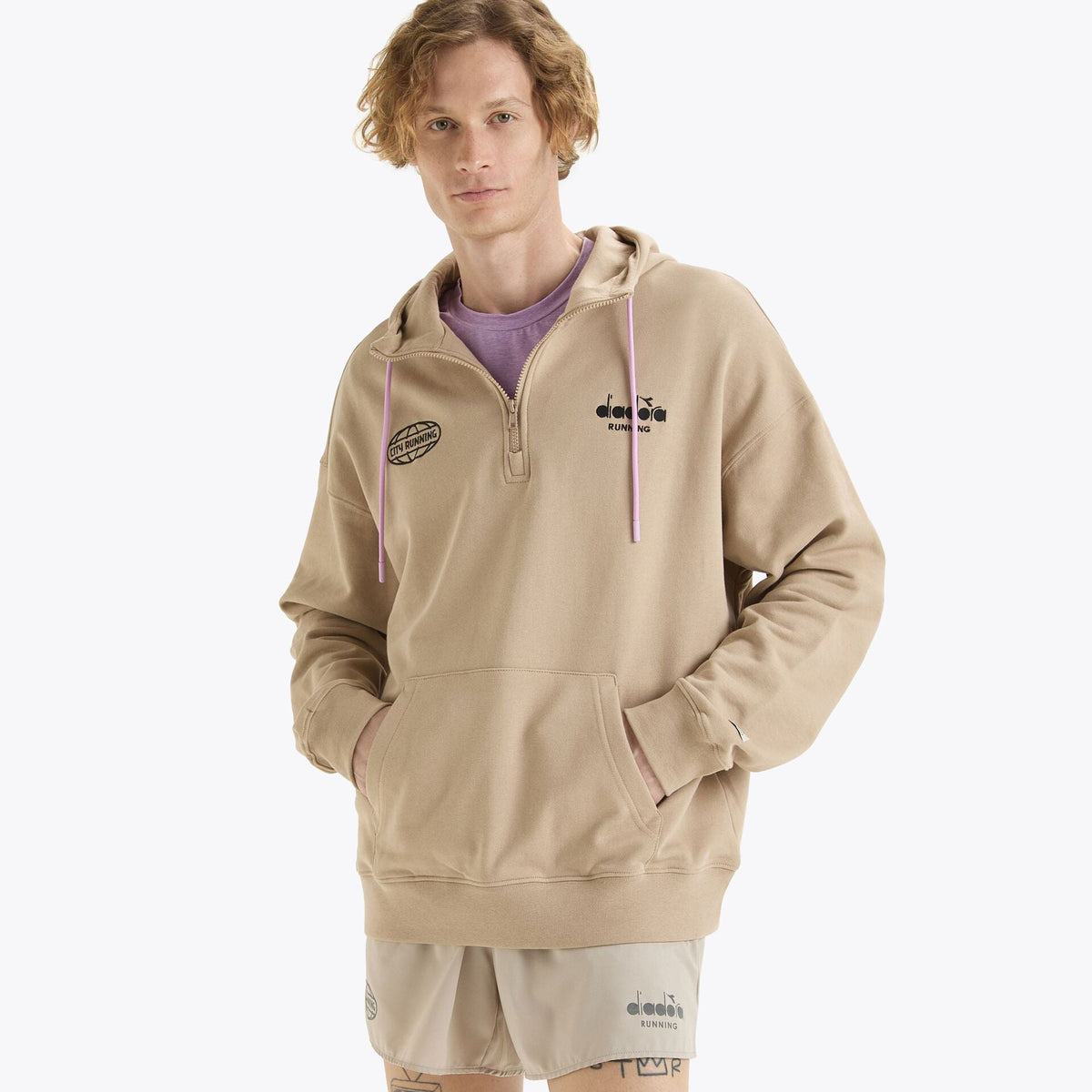 HOODIE HZ MILL CITY - Stylish Italian Gender Neutral Hoodie – Flat ...